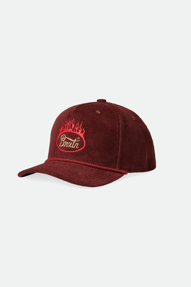 Parsons Flame C MP Snapback - Burnt Henna – Brixton Australia