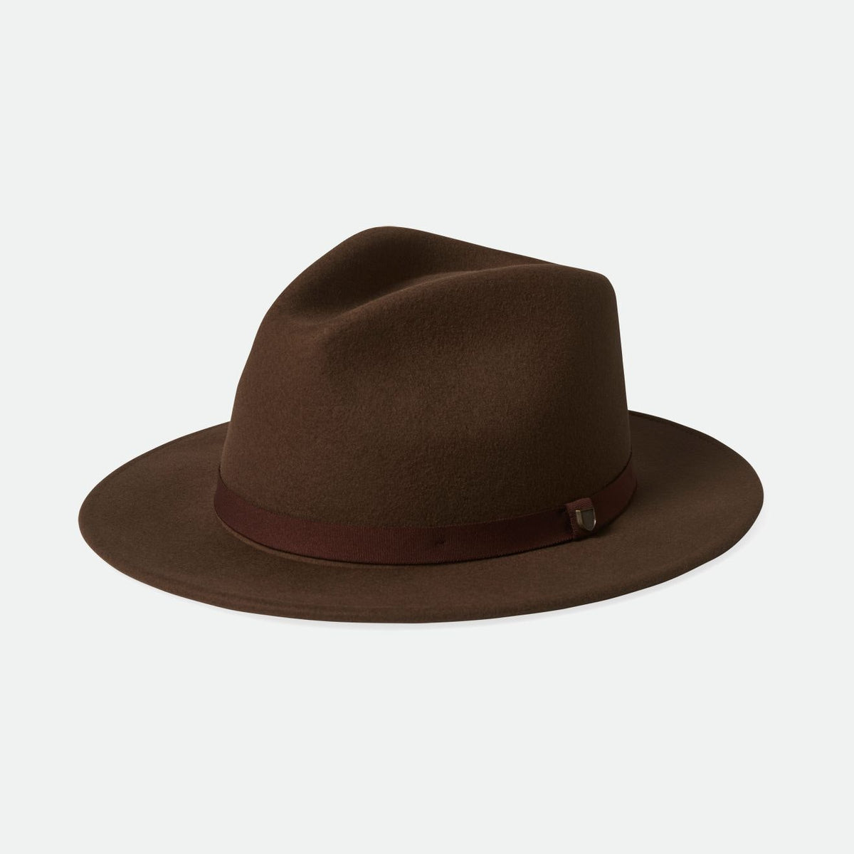 Unisex Messer Packable Fedora In The Color Dark Earth – Brixton Australia
