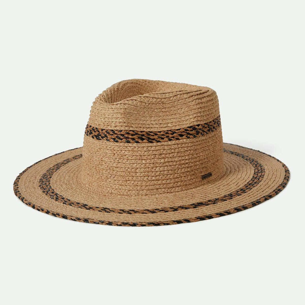 Unisex Cohen Straw Cowboy Hat in Tan/Black – Brixton Australia