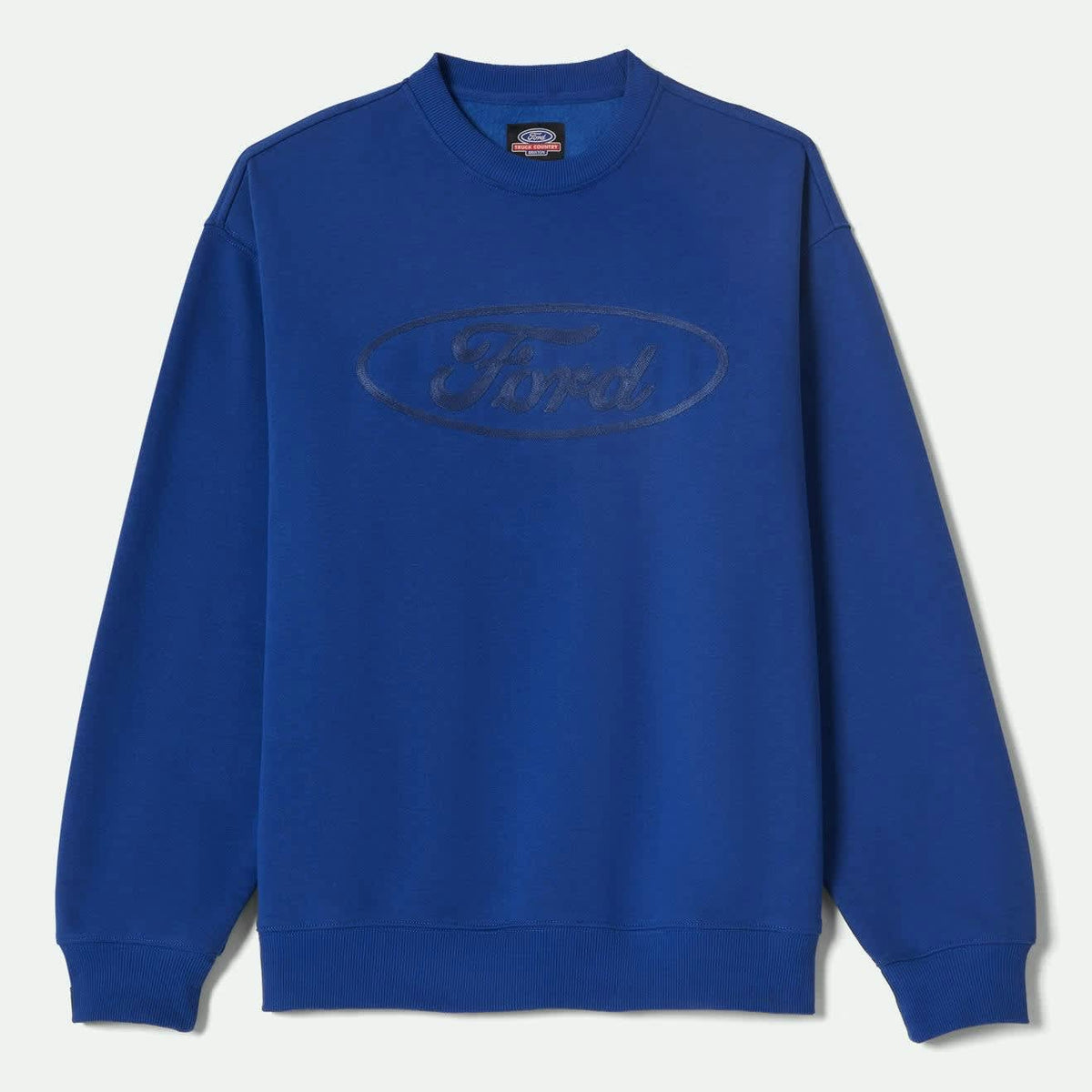 Men's Ford Number One Relaxed Fleece Crew in Ford Blue – Brixton Australia