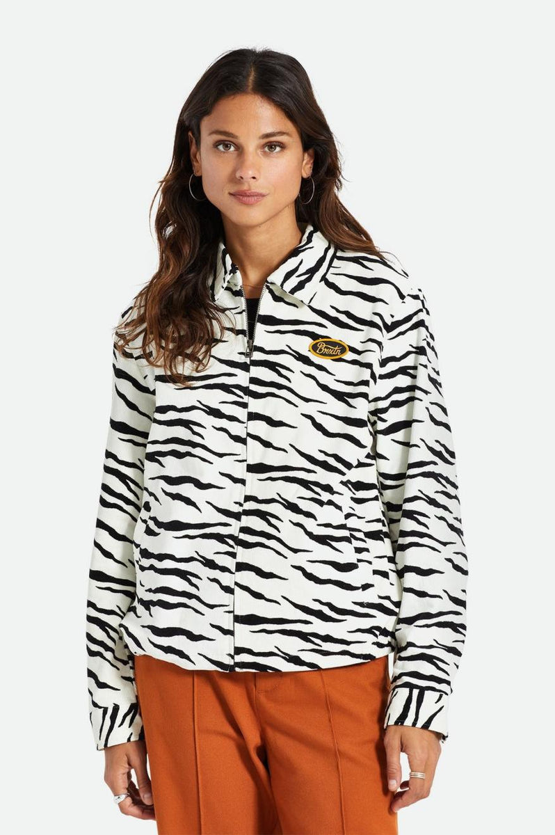 Utopia Jacket - Off White Tiger – Brixton Australia