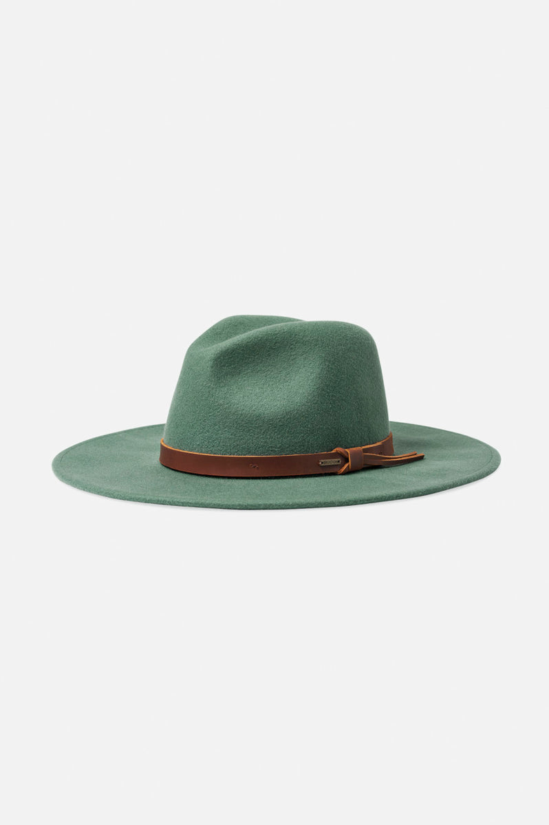 Field Proper Felt Fedora Hat - Dark Forest – Brixton Australia